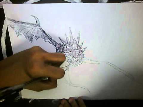 Speed Drawing Storm Fly, Dragons Riders of Berk - YouTube