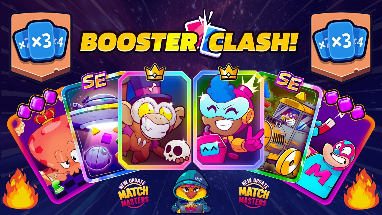 FREE BOOSTERS with BOOSTER CLASH! x6 BEST BOOSTERS | Match Masters ...