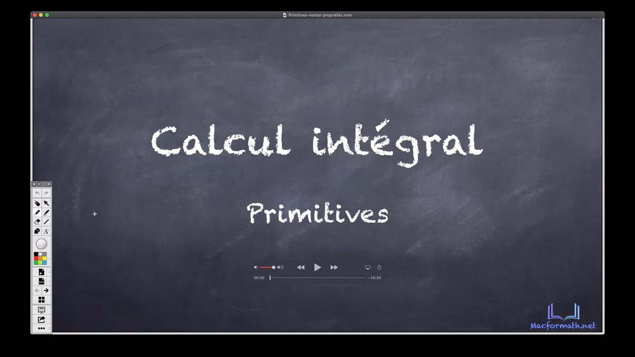 Primitives - définition et propriétés - YouTube