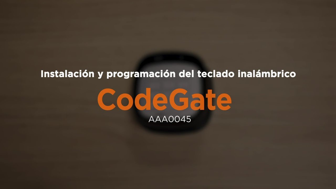 CodeGate - Instalación y programación del teclado inalámbrico - YouTube