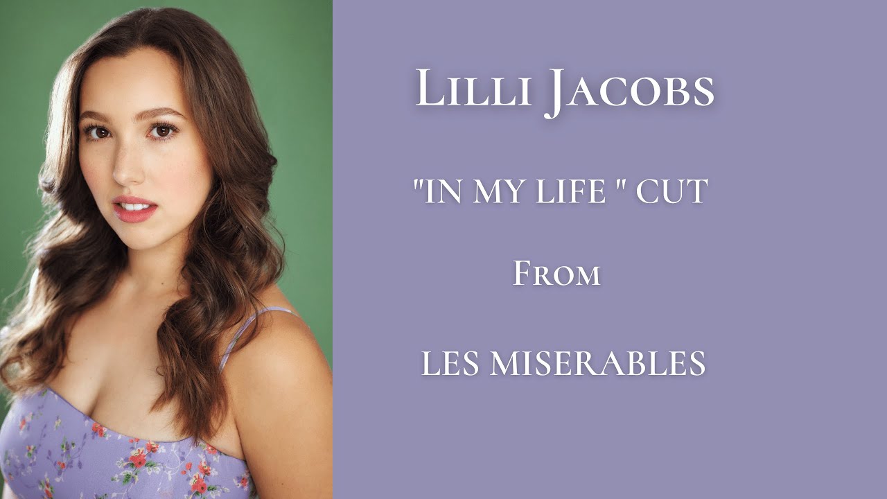 Lilli Jacobs - In my Life from Les Miserables (Cut) - YouTube