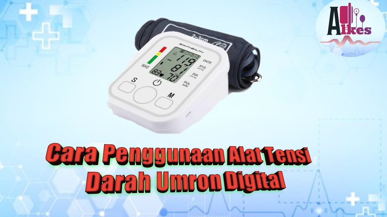 Cara Penggunaan Alat Tensi Darah Umron digital. - YouTube
