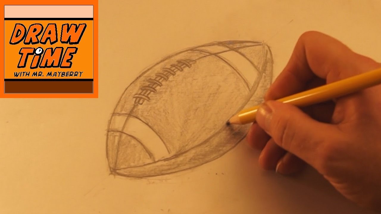 How to Draw a Football - YouTube