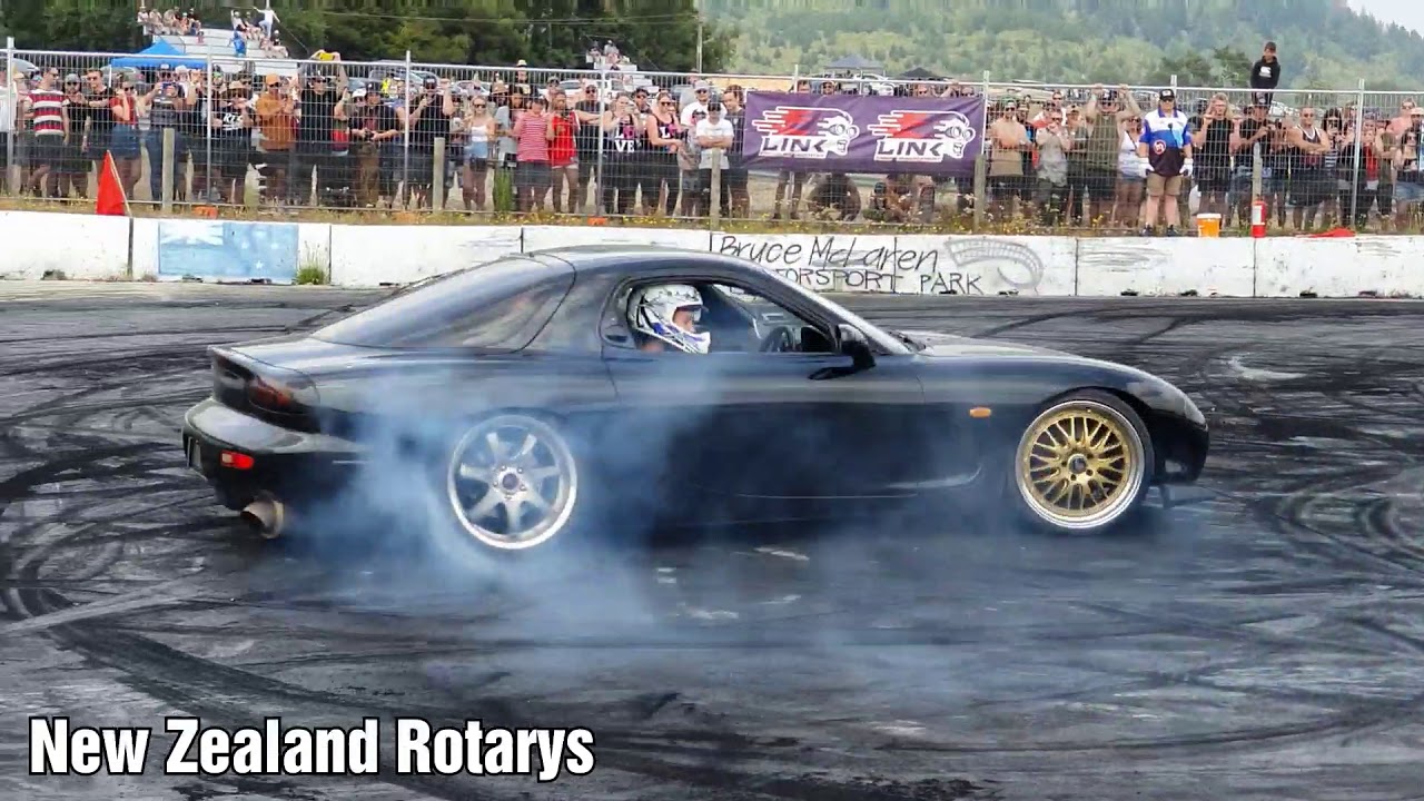 13bt rx7 burnout rotary reunion - YouTube