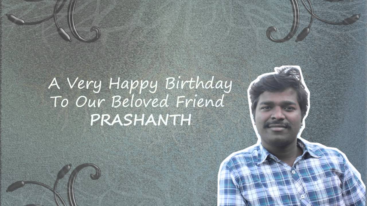 Happy Birthday to Prashanth Chinthala - YouTube
