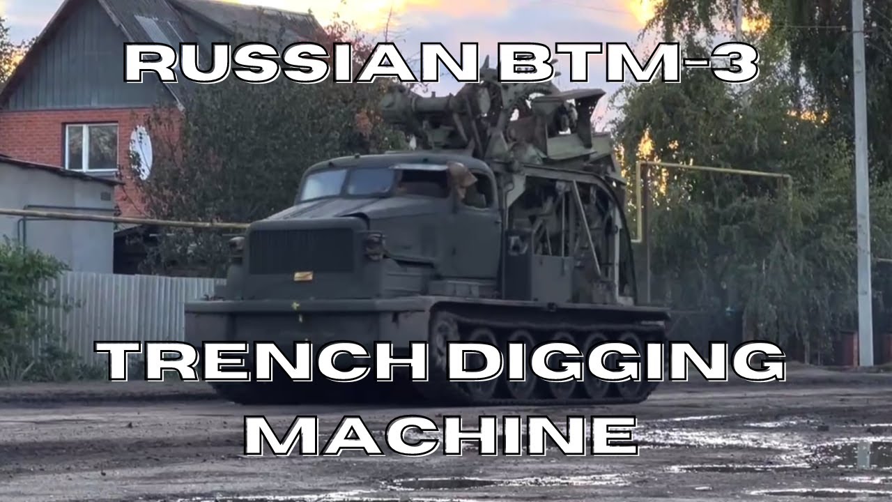 Russian BTM-3 Trench Digging Machine - YouTube