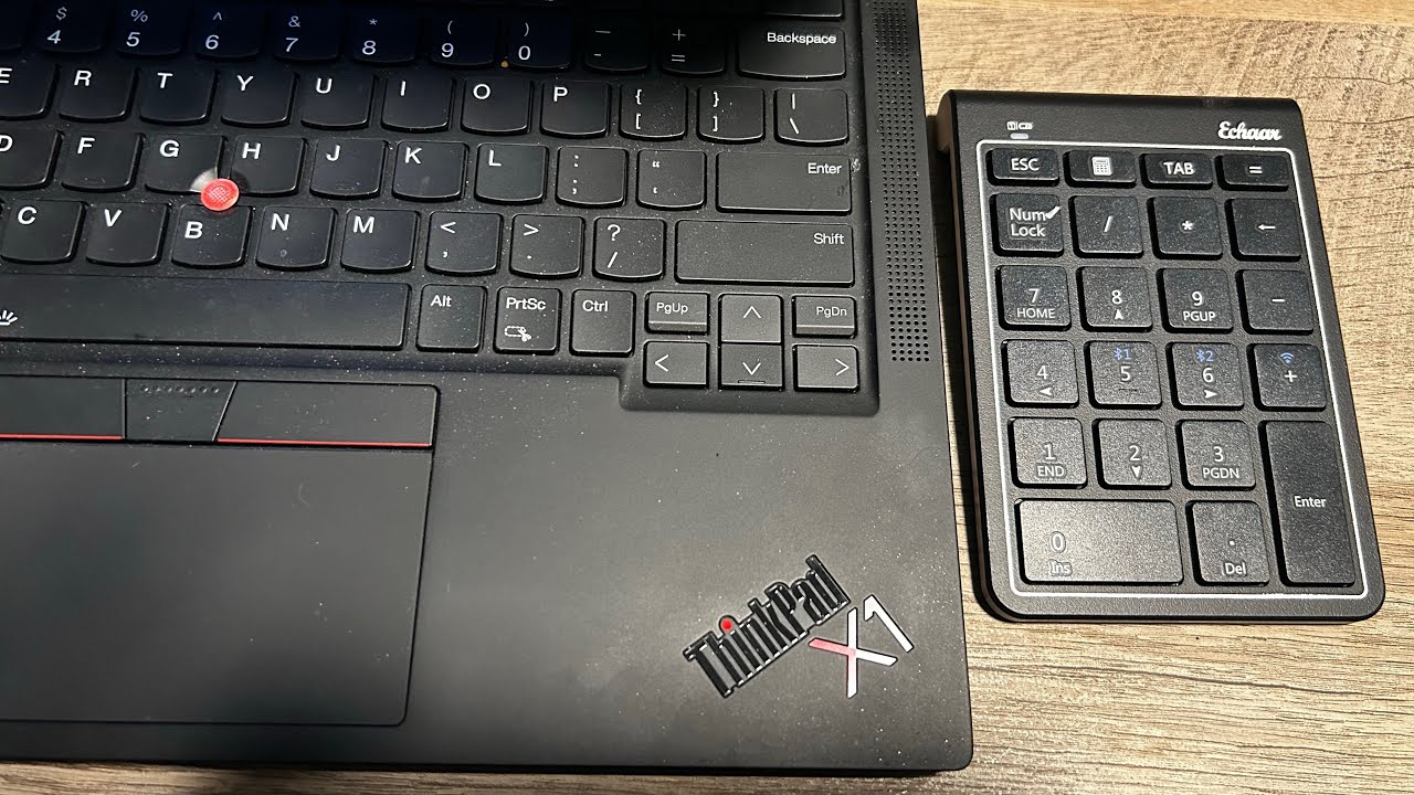 Wireless or bluetooth ten key pad - YouTube