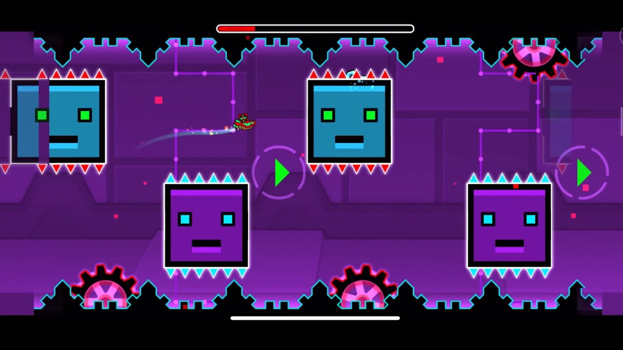 DEADLOCKED [Geometry Dash] - Full Level (All Coins) MOBILE - YouTube