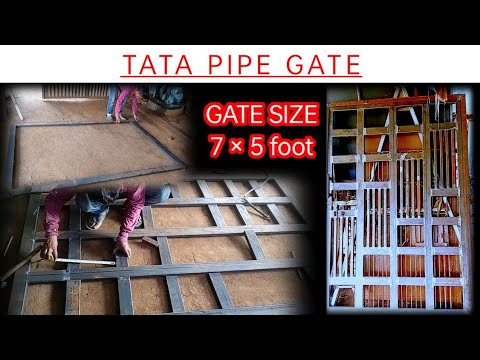 TATA PIPE GATE | PIPE GATE | #pipe #pipegate #welding #weldingmachine # ...