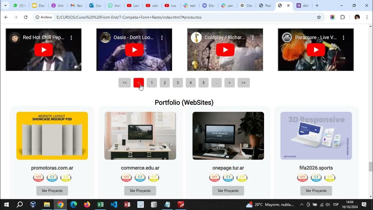 Front-End JS #24234 - Proyecto - YouTube