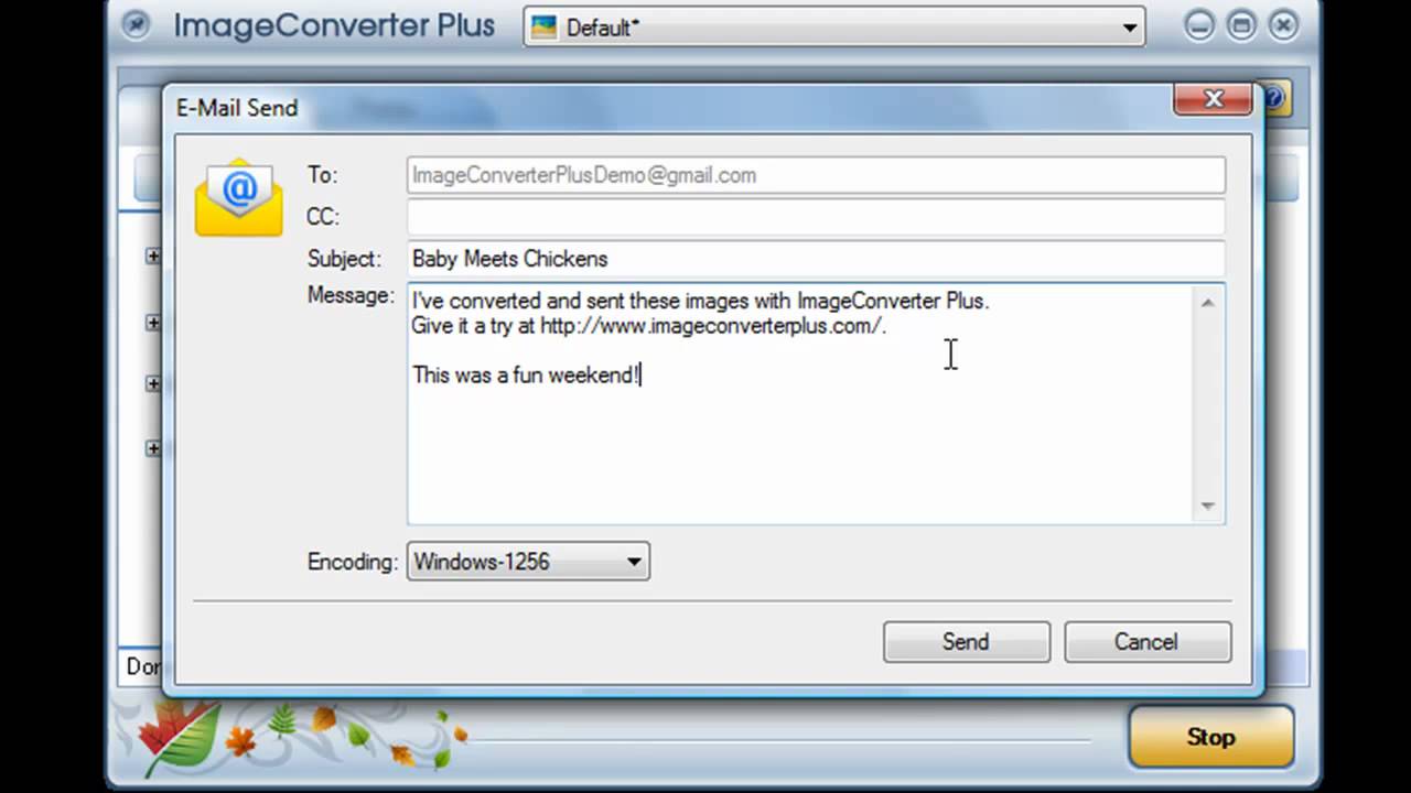 How to send images by email using ImageConverter Plus - YouTube