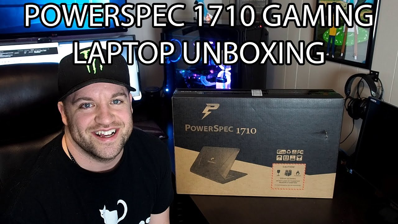 PowerSpec 1710 Gaming Laptop Unboxing and First Impressions - YouTube