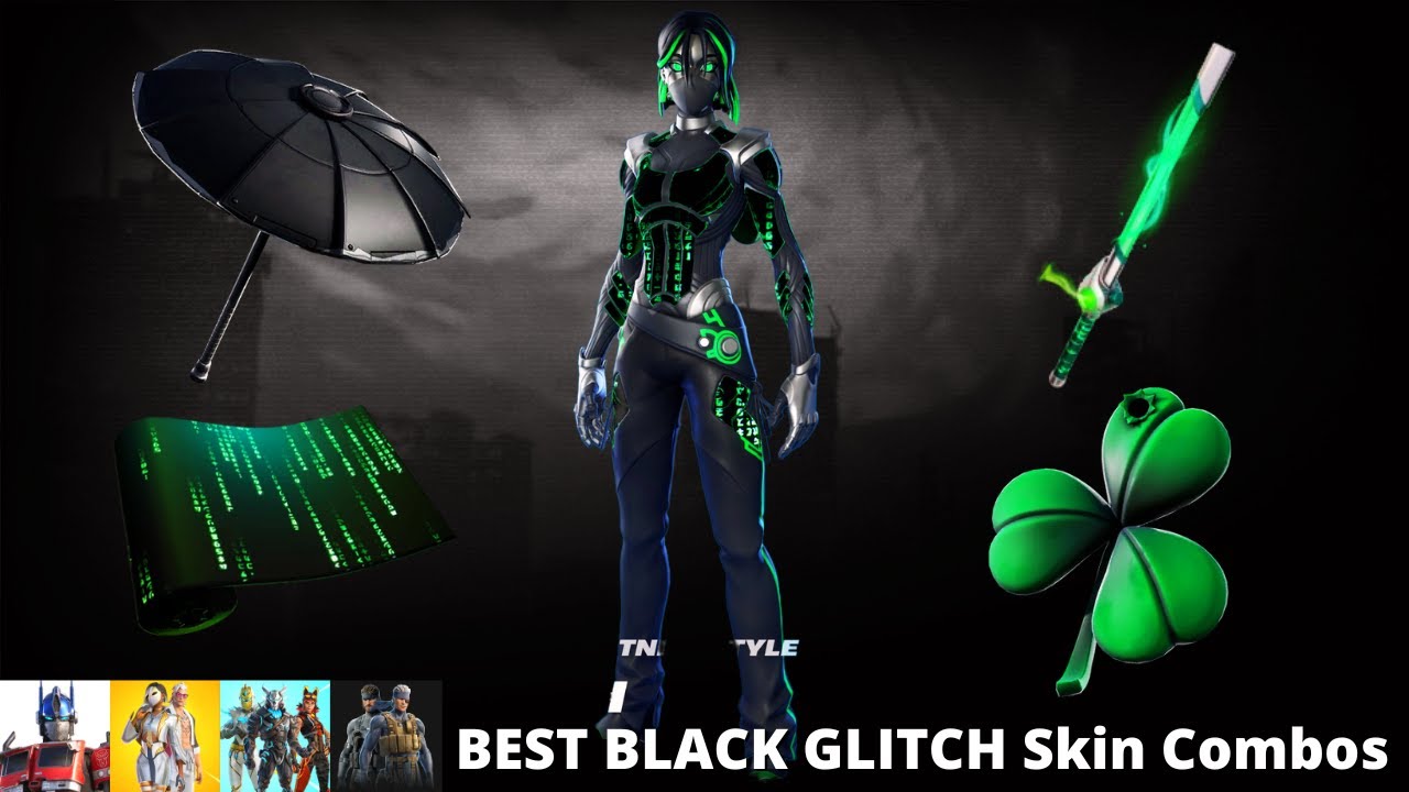 Best BLACK GLITCH Skin Combos For CHAPTER 5 - YouTube