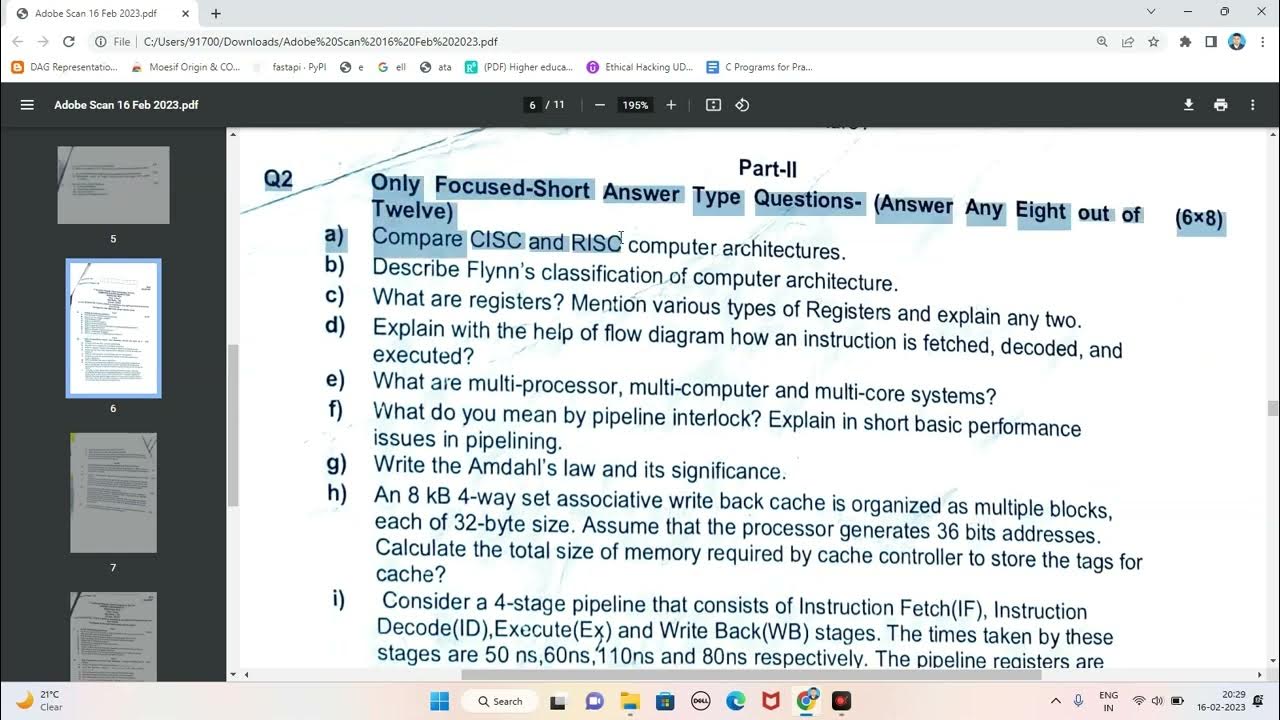 #bput #mca MCA01003 Computer System Architecture Question BPUT - YouTube