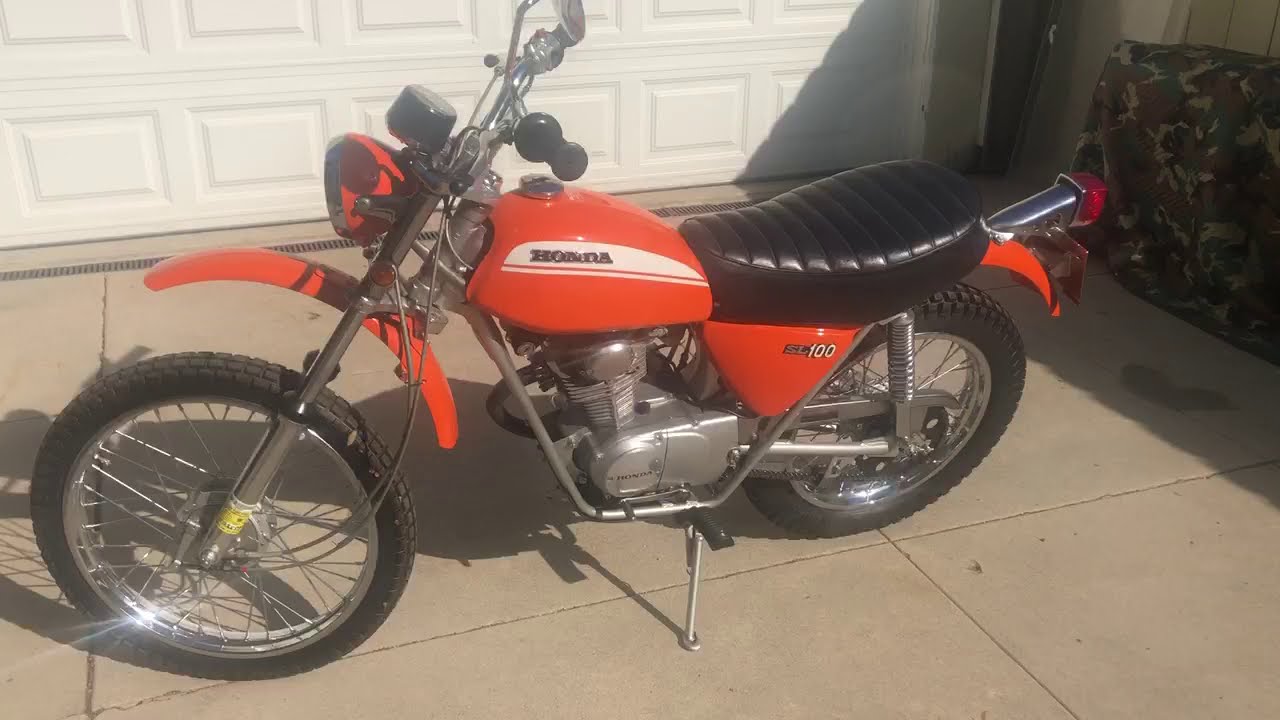 1971 Honda SL100 walk-around video - YouTube