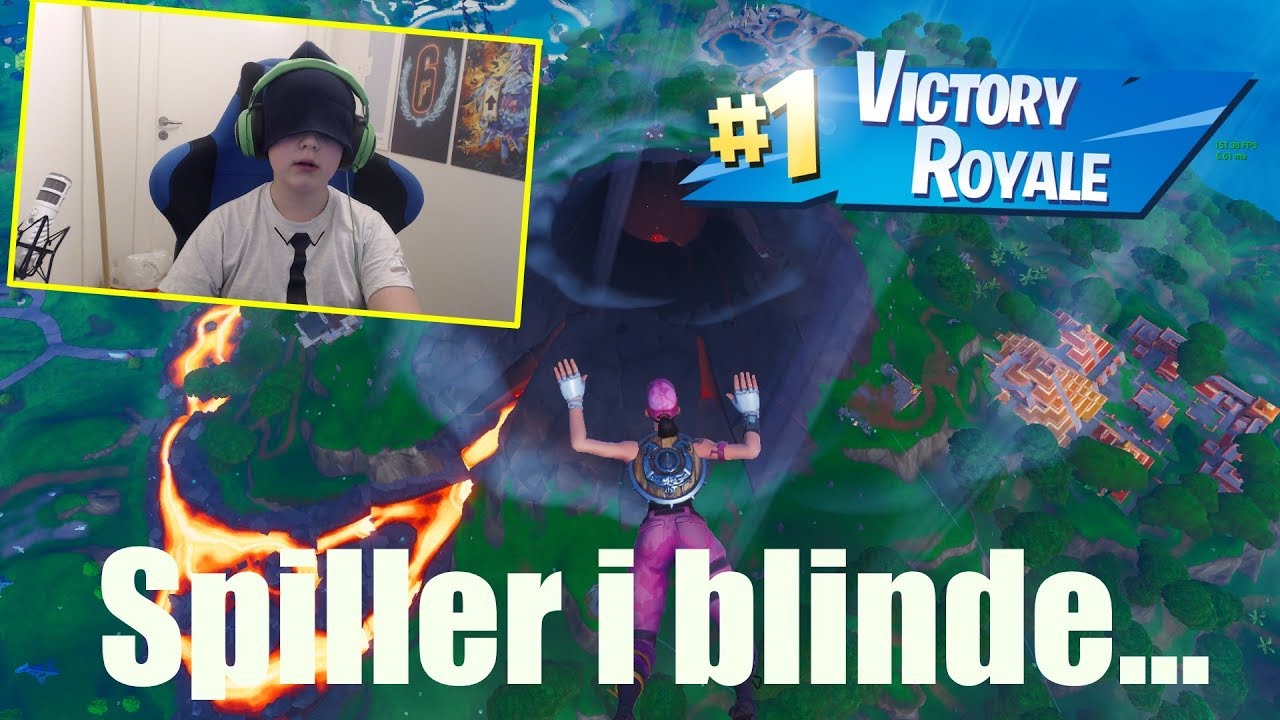 Spiller FORTNITE med BIND for ØYNENE... - YouTube