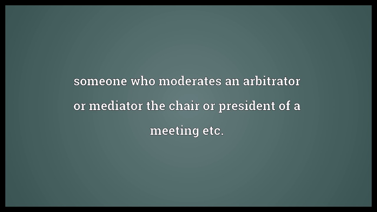 Moderator Meaning | Wordogram - YouTube