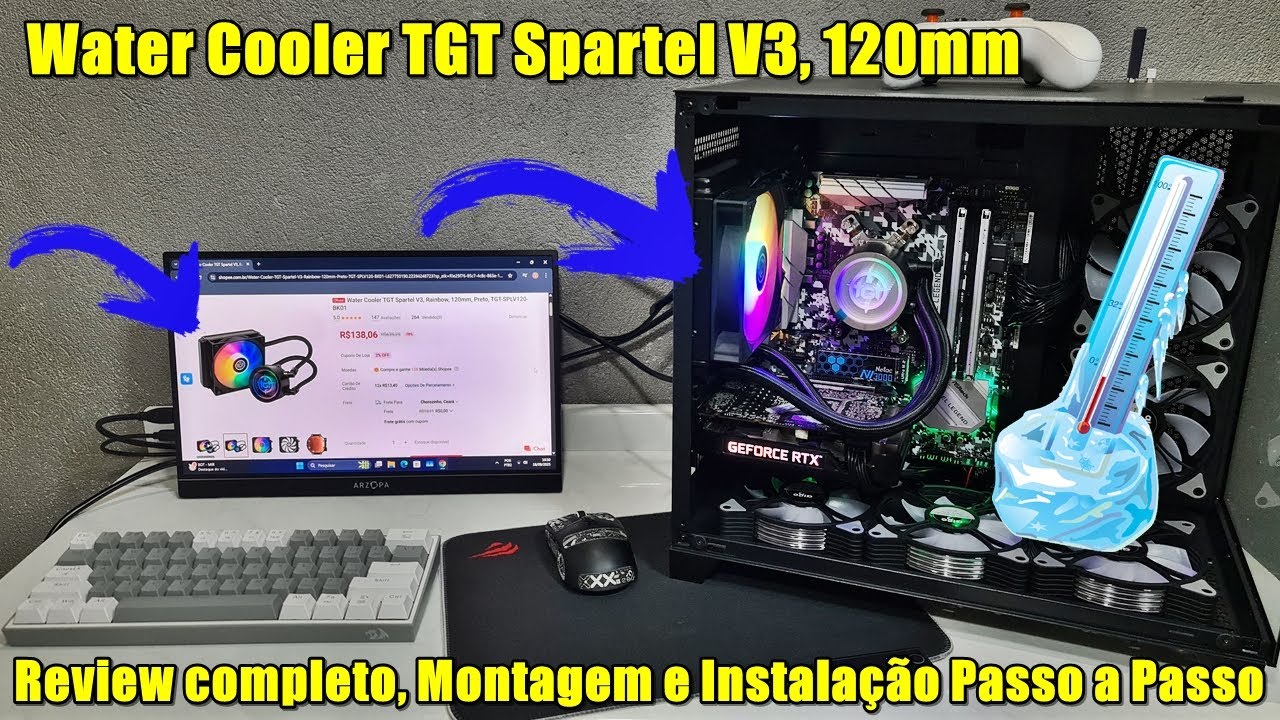 Water Cooler TGT Spartel V3, 120mm – Review completo, Montagem e ...