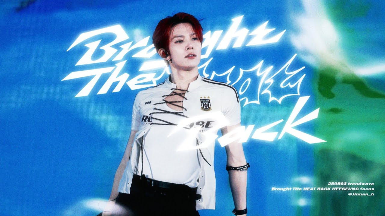 250503 trendwave Brought The Heat Back - ENHYPEN HEESEUNG focus - YouTube