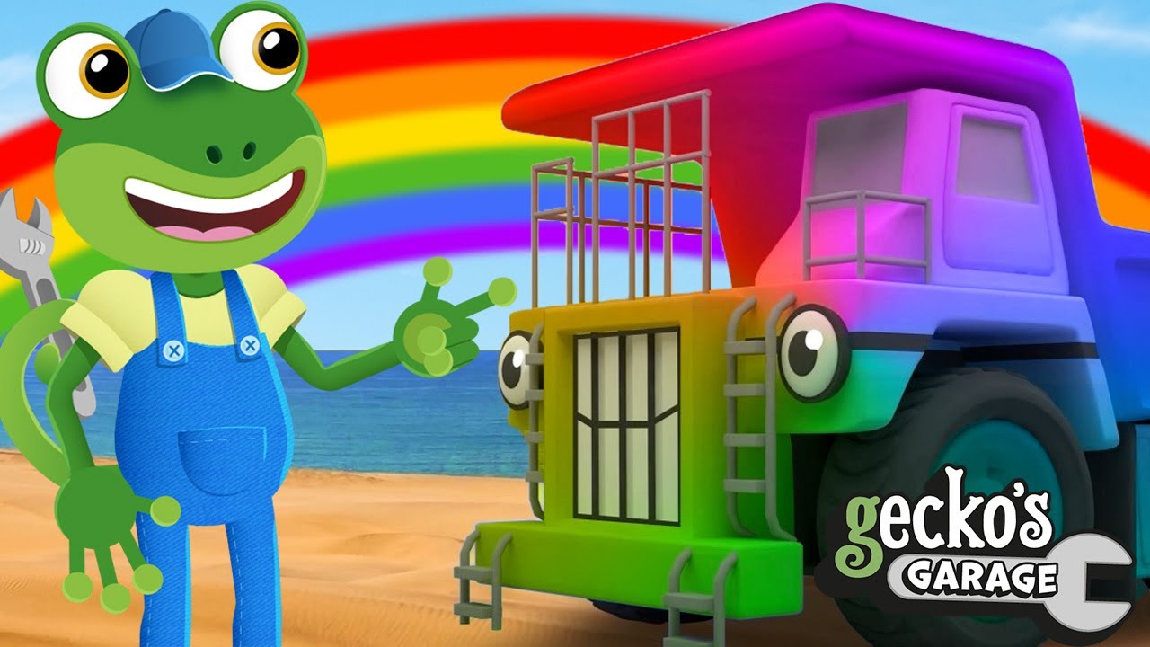 Learn Colours With Construction Trucks!｜Gecko's Garage｜Early Education ...