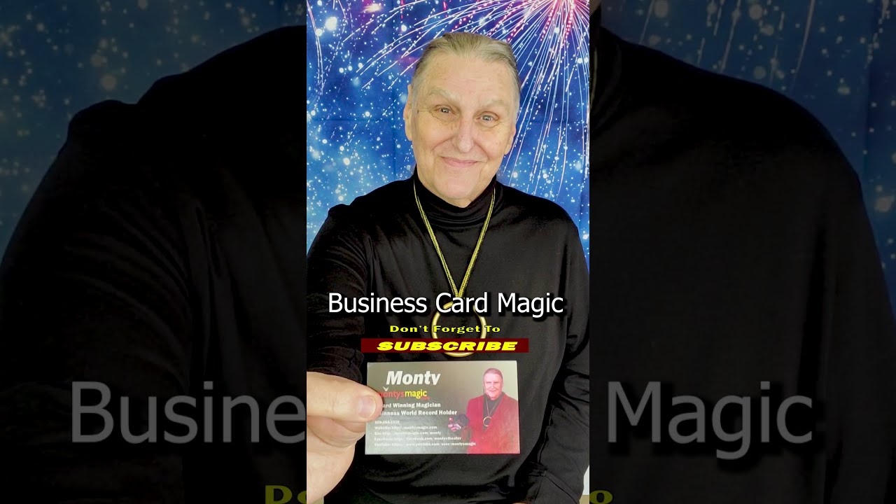Invisible Ink - Business Card Magic Trick - YouTube