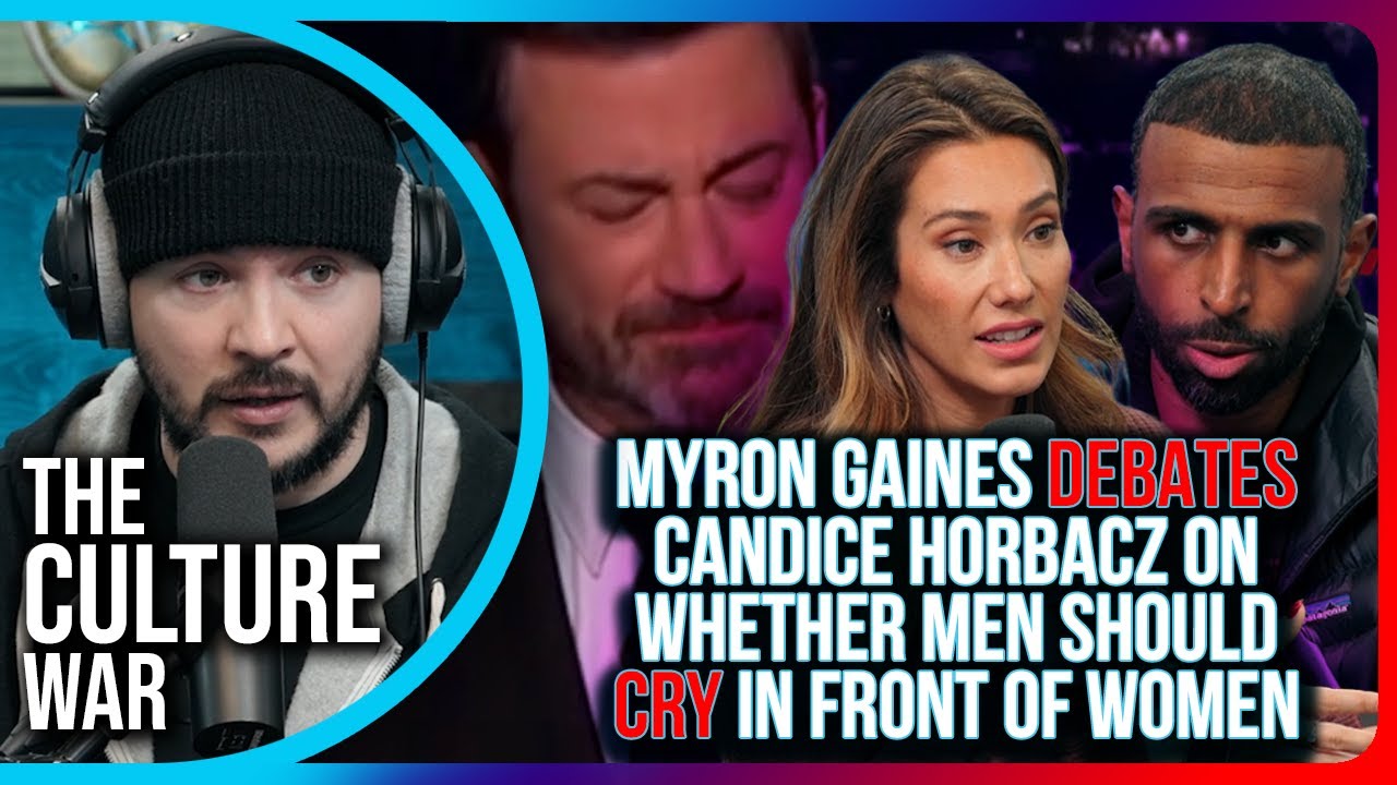 Myron Gaines DEBATES Candice Horbacz On Whether Men Should CRY In Front ...