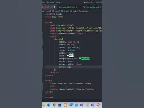 How to create animated buttons in html and css | Pressed Effect #html #css #press #effects # ...