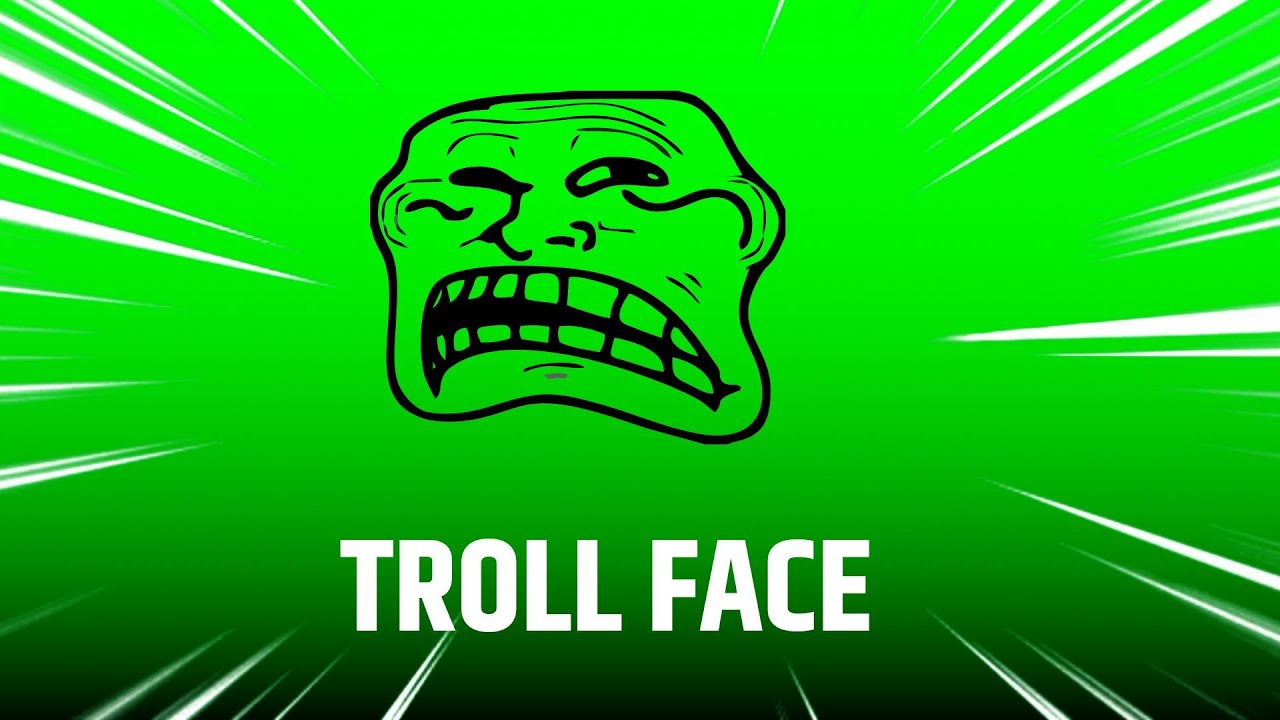 Troll Face || Meme || Green Screen || Chroma key || Content For ...