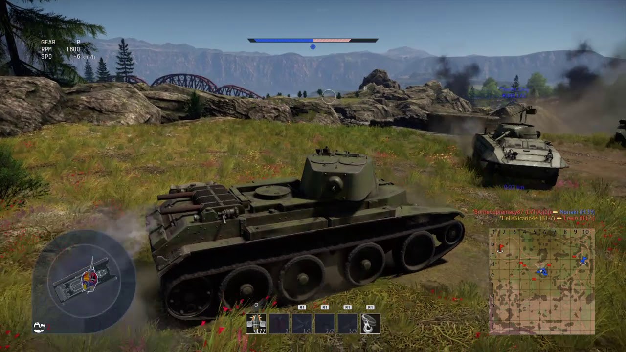 Tanks covering Tanks in Ash River - War Thunder - YouTube