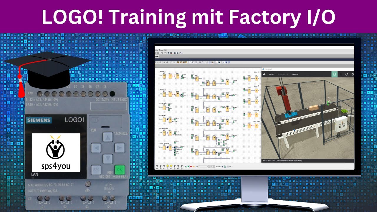 Training mit Factory I/O - Siemens LOGO! Online Kurs Kapitel 1.7 - LOGO ...