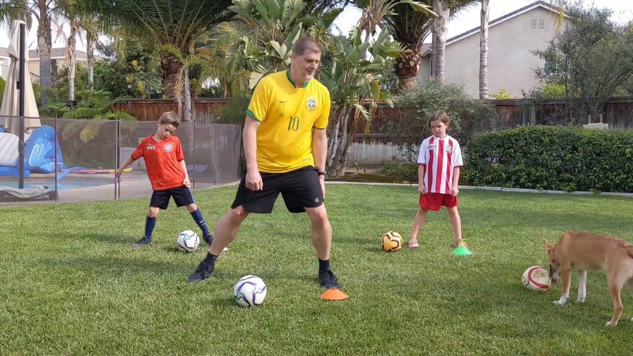 Soccer practice 15: Drag bell and L turn - YouTube