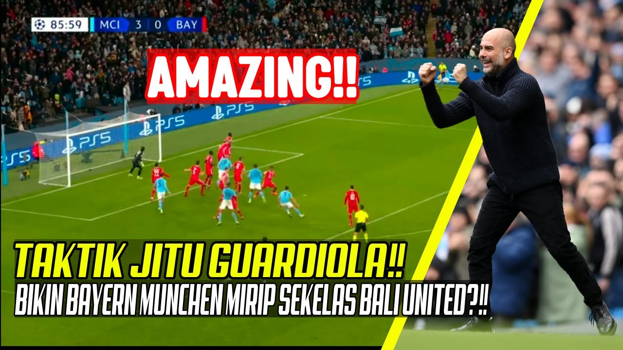 AMAZING‼️ TAKTIK JITU GUARDIOLA BIKIN MUNCHEN KACAU🥳 HAALAND REKOR ...