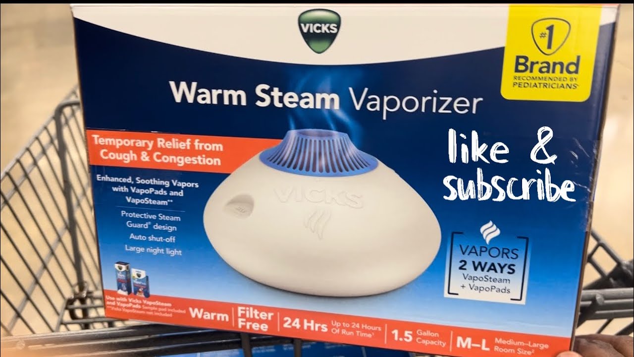 How to use a Vicks warm steam vaporizer - YouTube
