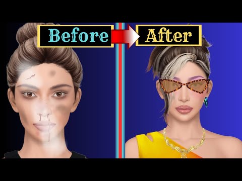ASMR she was simple but now looks model | makeup ASMR:makeover story ...
