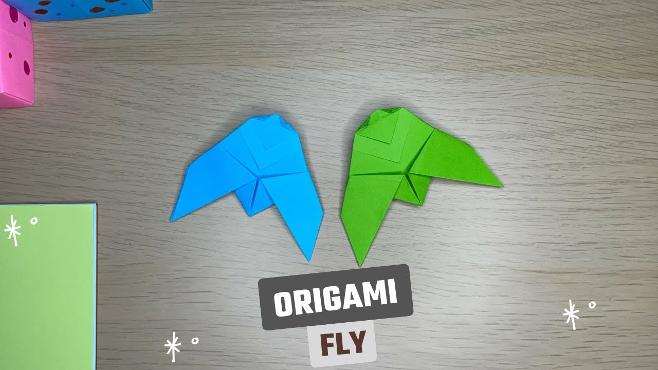 Origami Fly - YouTube