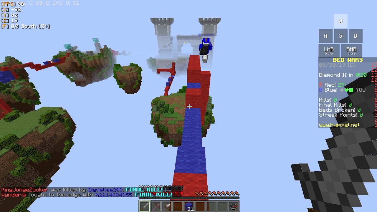 Minecraft bedwars EP.1 40 vs 40 - YouTube