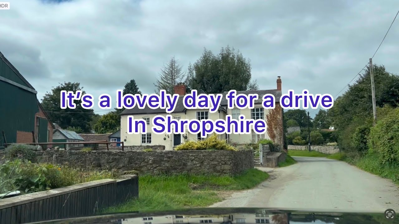 A drive through the Shropshire Countryside as we head from Westbury ...