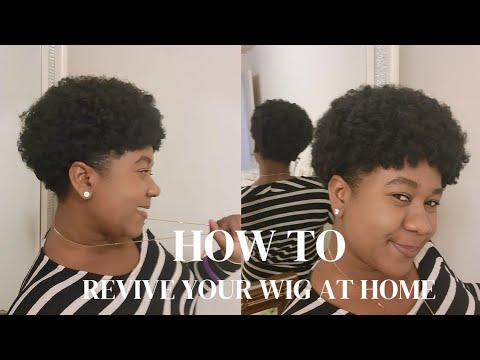 How To revive Wig with Brasil wool hair at home Koman pou repare perik ...