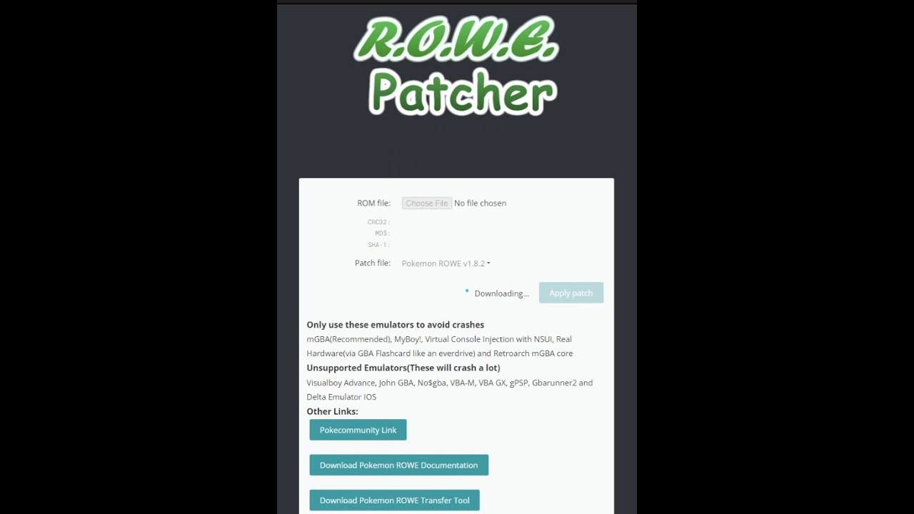 How to patch and play to the latest Pokemon ROWE version without losing ...