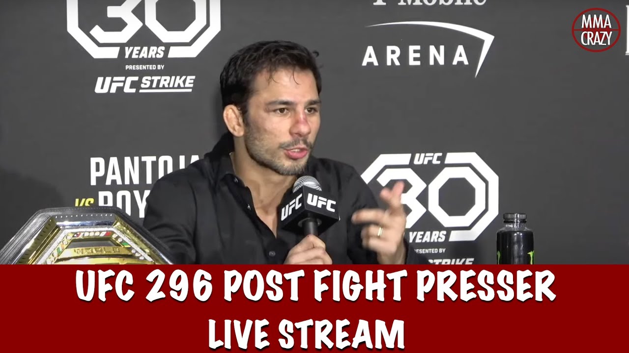 UFC 296: Edwards vs. Covington Post Fight Press Conference Live Stream ...