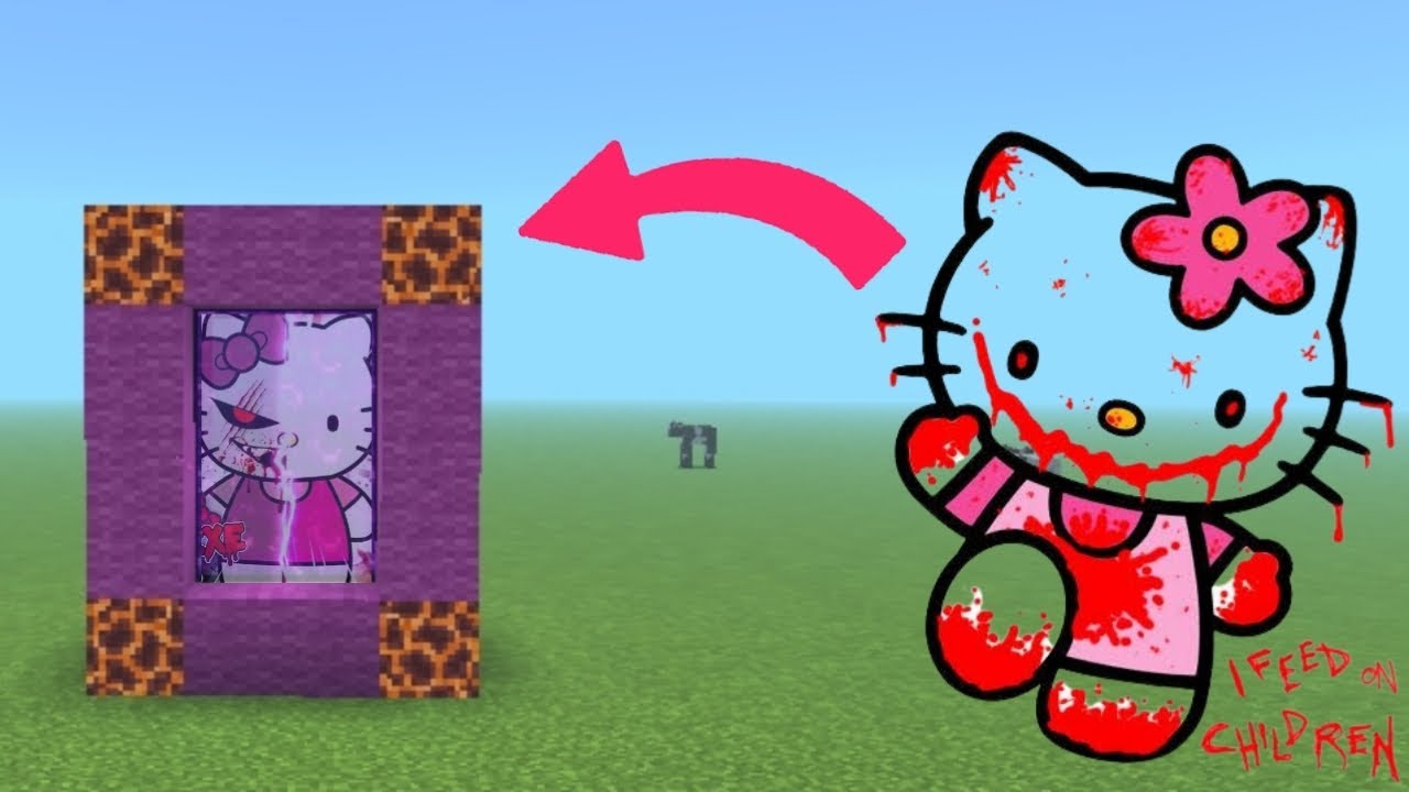 CARA MEMBUAT PORTAL HELLO KITTY EXE - MINECRAFT - YouTube