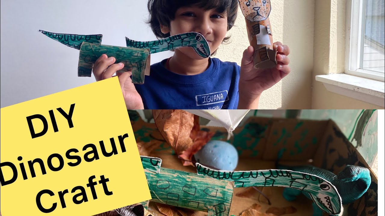 How To Make A Dinosaur By Using A Tissue Roll DIY Dinosaur Craft 2020 How To Make A Dinosaur By Using A Tissue Roll DIY Dinosaur Craft 2020