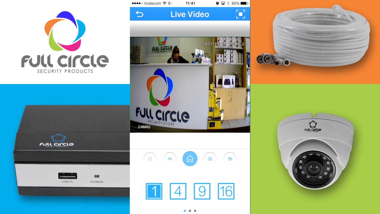 Sekuriteits kameras selfoon Demonstrasie XMeye App - YouTube