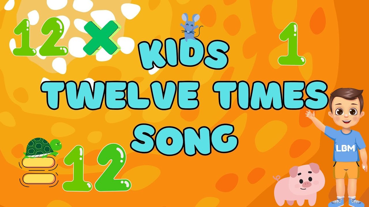 Kids 12 Times Table! 🎸 | Catchy Multiplication by 12 Song for Kids ...