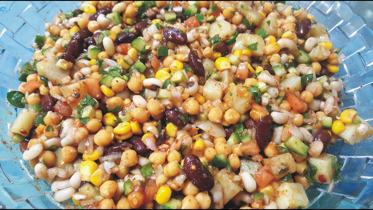 Beans Salad / Beans Chaat By Sara's Haute Cuisine - YouTube