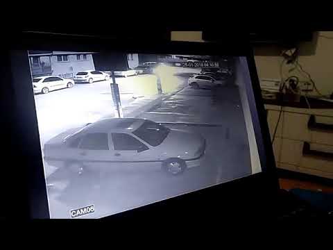 Araca vurup kaçan.