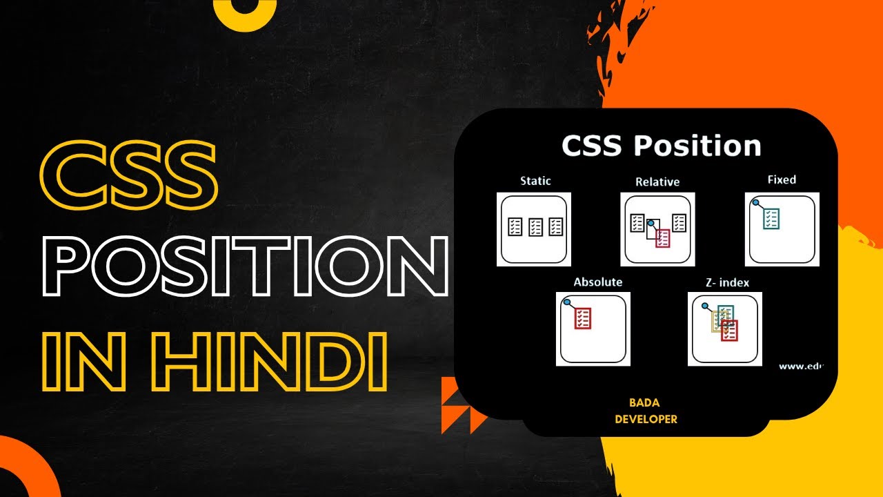 CSS Position Explained in Hindi 🔥 | Static, Relative, Absolute, Fixed ...