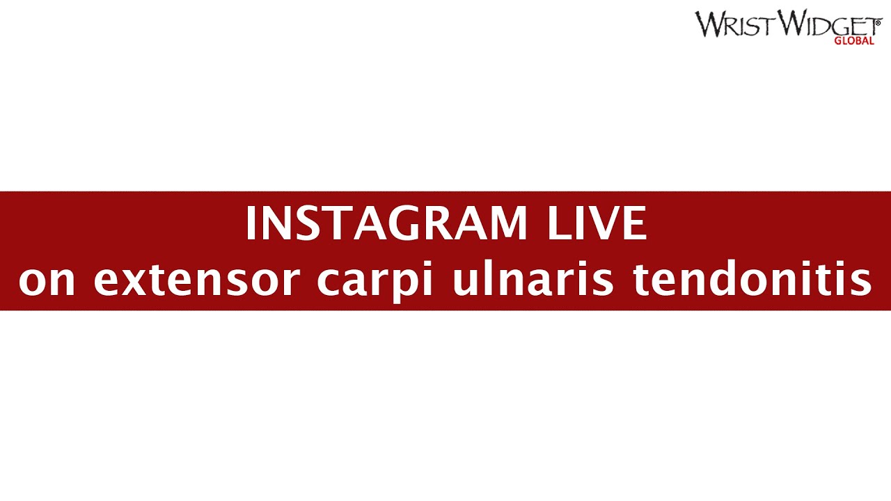 TFCC Expert Talks About the Extensor Carpi Ulnaris and Proper ...