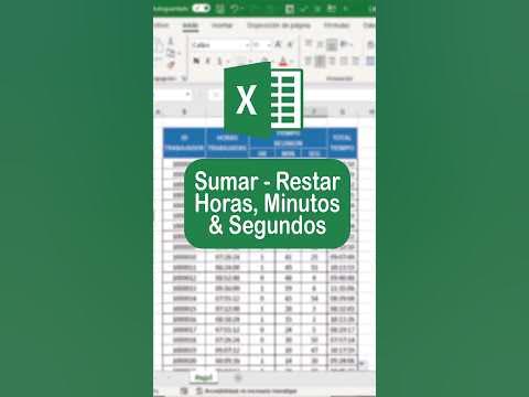 SUMAR HORAS MINUTOS Y SEGUNDOS EN EXCEL #Excel #Exceltips #Exceltutorial #Shorts - YouTube