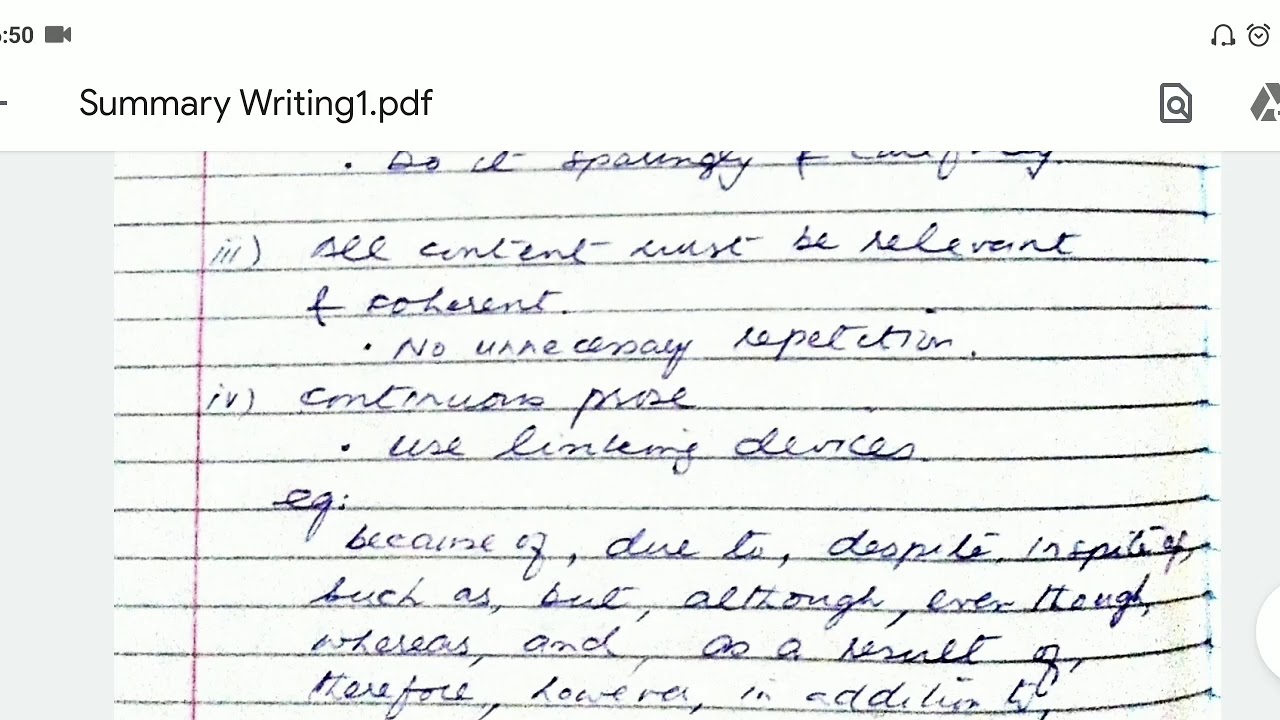 Summary Writing O Level - YouTube